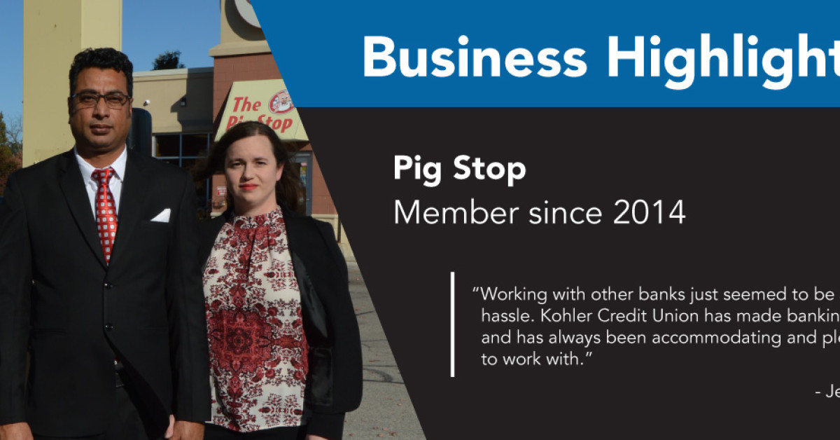 Pig Stop | Kohler Credit Union